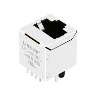 China Without LED 1X1 Port 8P8C Vertical RJ45 Jack without Integrated Magnetics for sale