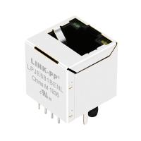 China Belfuse SS-74301-002 Compatible LINK-PP LPJE681BDNL Green/Yellow LED 8P8C Vertical RJ45 Jack without Integrated Magnetics for sale