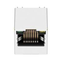 China Belfuse SS-74301-002 Compatible LINK-PP LPJE681BDNL Green/Yellow LED 8P8C Vertical RJ45 Jack without Integrated Magnetics for sale
