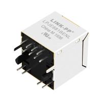 China Belfuse SS-74301-002 Compatible LINK-PP LPJE681BDNL Green/Yellow LED 8P8C Vertical RJ45 Jack without Integrated Magnetics for sale