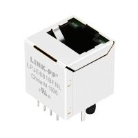 China LPJE681BFNL 1X1 Port Vertical RJ45 Jack Connector without Integrated Magnetics Green/Green LED for sale