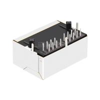 China Amphenol 10118061-5005010LF Compatible LINK-PP LPJE102DNL Tab Down Without LED 1X2 Port Connector RJ45 without Integrated Magnetics for sale