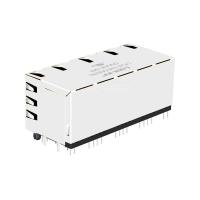 China X Multiple XRJD-S-24-8-8-W26 Compatible LINK-PP LPJE108XA62NL Tab Up Red&Yellow/Green LED 2X4 Port Jack RJ45 without Integrated Magnetics for sale