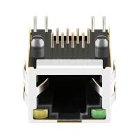 China LPJE101AHNL Tab Up Green/Yellow LED 1X1 Port Short RJ45 Modular Jack Without Integrated Magnetics for sale