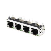 China LPJE401A26NL Without Integrated Magnetics 1x4 Port Shielded RJ45 Connector for sale