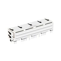 China LPJE401A26NL Without Integrated Magnetics 1x4 Port Shielded RJ45 Connector for sale