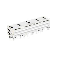 China Pulse E5J88-14CJ25-L Compatible LINK-PP LPJE401AGNL Tab Up Yellow/Green LED 1X4 Port Lan Ethernet RJ45 without Integrated Magnetics for sale