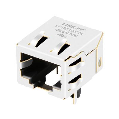 China Tab Down Without LED 1X1 Port Side Entry Pcb RJ45 Modular Jack without Integrated Magnetics for sale