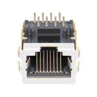China Tab Down Without LED 1X1 Port Side Entry Pcb RJ45 Modular Jack without Integrated Magnetics for sale