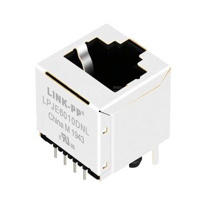 China Without LED 1X1 Port 8P8C Vertical RJ45 Modular Jack without Integrated Magnetics for sale