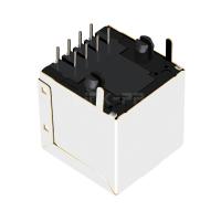 China Without LED 1X1 Port 8P8C Vertical RJ45 Modular Jack without Integrated Magnetics for sale