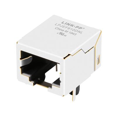 China Other JP-LP-10P10C-S Compatible LINK-PP LPJEF910DNL Tab Down Without LED 1X1 Port RJ45  Connector without Integrated Magnetics for sale