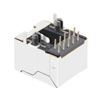 China Other JP-LP-10P10C-S Compatible LINK-PP LPJEF910DNL Tab Down Without LED 1X1 Port RJ45  Connector without Integrated Magnetics for sale