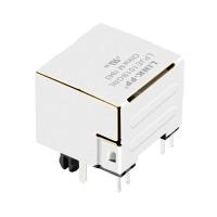 China LPJE101BGNL Ethernet RJ45 Jack without Integrated Magnetics Tab Up Yellow/Green LED 1X1 Port for sale