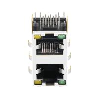China LPJE106XAHNL 2X1 Port RJ45 Connectors without Integrated Magnetics Green/Yellow LED for sale