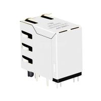 China LPJE106XAHNL 2X1 Port RJ45 Connectors without Integrated Magnetics Green/Yellow LED for sale