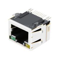 China LPJES1013AGNL 1 Port SMT RJ45 Modular Jack Without Integrated Magnetics Tab Up Yellow/Green Led for sale