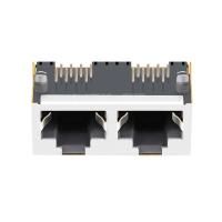 China LPJE201DNL Tab Up Without LED 1X2 Port 8P8C Modular Connector RJ45 Jacks without Integrated Magnetics for sale