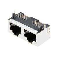 China LPJE201DNL Tab Up Without LED 1X2 Port 8P8C Modular Connector RJ45 Jacks without Integrated Magnetics for sale