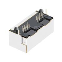 China LPJE201DNL Tab Up Without LED 1X2 Port 8P8C Modular Connector RJ45 Jacks without Integrated Magnetics for sale
