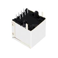 China Side Entry Shielded Tab Up Without Led 1X1 Port Vertical RJ45 Modular Jacks without Integrated Magnetics for sale