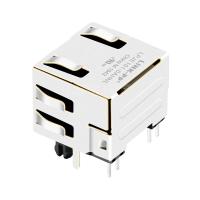 China LPJE101-0AHNL 1X1 Port RJ45 8P8C Modular Jack without Magnetics Tab Up Green/Yellow Led for sale