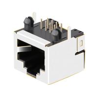 China LPJE101DNL Connector Ethernet RJ45 Jack without Integrated Magnetics Tab Up Side Entry Shielded Without Led for sale