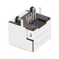China LPJE101DNL Connector Ethernet RJ45 Jack without Integrated Magnetics Tab Up Side Entry Shielded Without Led for sale