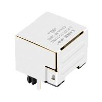 China LPJE101DNL Connector Ethernet RJ45 Jack without Integrated Magnetics Tab Up Side Entry Shielded Without Led for sale