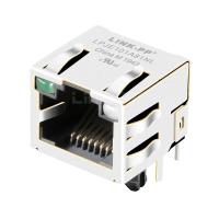 China Tab Up Green/Yellow&Green LED 1X1 Port Ethernet RJ45 Jack without Integrated Magnetics for sale