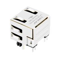 China Tab Up Green/Yellow&Green LED 1X1 Port Ethernet RJ45 Jack without Integrated Magnetics for sale