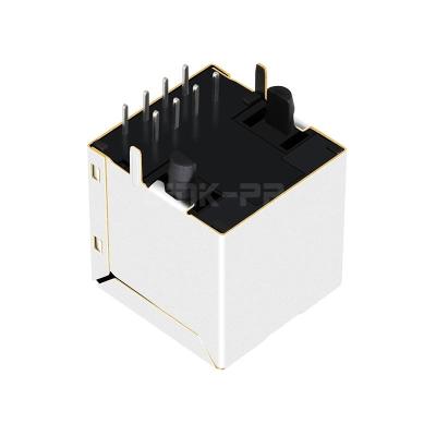 China LPJE651DNL Without Magnetics 8P8C Vertical RJ 45 Modular Jack for sale
