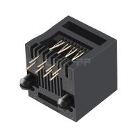 China LPJE618NNL Unshieded Tab Up Without LED 1X1 Port 8P8C RJ45 Modular Connector for sale