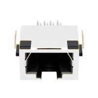 China LPJE4713CNL 1X1 Port Without LED PCB Edge THT Shielded Low Profile RJ45 Jack Without Integrated Magnetics for sale