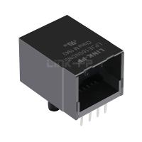 China LPJE160NDNL 1X1 Port RJ45 Modular Jack without Integrated Magnetics Tab Down Yellow/Green Led for sale