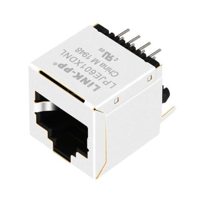 China LPJE601XDNL RJ45 Vertical Modular Jack 8P8C without Magnetics Transformer Without Led for sale