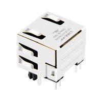China LPJE101AGNL Tab Up RJ45 Connector Jack Without Integrated Magnetics Yellow/Green LED for sale