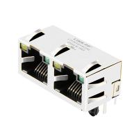 China LPJE201AGNL Tab UP Yellow/Green LED 1X2 Port RJ45 Modular Jack Without Integrated Magnetics for sale