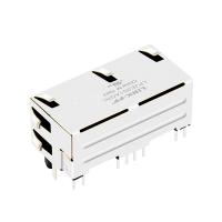 China LPJE201AGNL Tab UP Yellow/Green LED 1X2 Port RJ45 Modular Jack Without Integrated Magnetics for sale