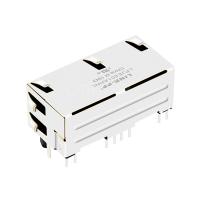 China LPJE201AHNL Tab UP Green/Yellow LED 1X2 Port RJ45 Modular Jack Without Integrated Magnetics for sale