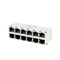 China LPJE265AHNL Green/Yellow LED 2X6 Port RJ45 Modular Jack Without Integrated Magnetics for sale