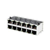 China LPJE265AHNL Green/Yellow LED 2X6 Port RJ45 Modular Jack Without Integrated Magnetics for sale