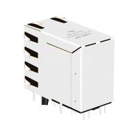 China LPJE17200AENL Green/Yellow LED 2X1 Port RJ45 Jacks without Integrated Magnetics for sale