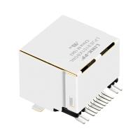 China LPJES101XBGNL Tab Up Yellow/Green LED 1X1 Port SMT RJ45 Jack without Integrated Magnetics for sale
