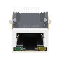 China LPJES101XBGNL Tab Up Yellow/Green LED 1X1 Port SMT RJ45 Jack without Integrated Magnetics for sale