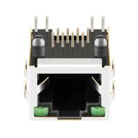 China LPJE101A65NL Tab Up Green/Green LED 1X1 Port RJ45 Jack without Integrated Magnetics for sale