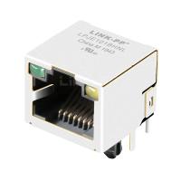 China LPJE101BHNL Tab Up Green/Yellow LED 1x1 Port RJ45 Modular Jack without Magnetics for sale