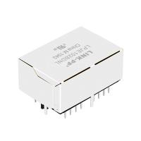 China LPJE102BDNL Tab Down Yellow/Green LED 1X2 Port RJ45 Modular Jack without Magnetics for sale