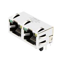 China LPJE201-0AHNL Tab UP Green/Yellow LED 1X2 Port RJ45 Jack Without Integrated Magnetics for sale