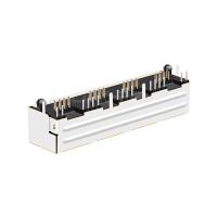 China LPJE401BGNL 1X4 Port RJ45 Modular Jack Tab Up Yellow/Green LED Without Integrated Magnetics for sale